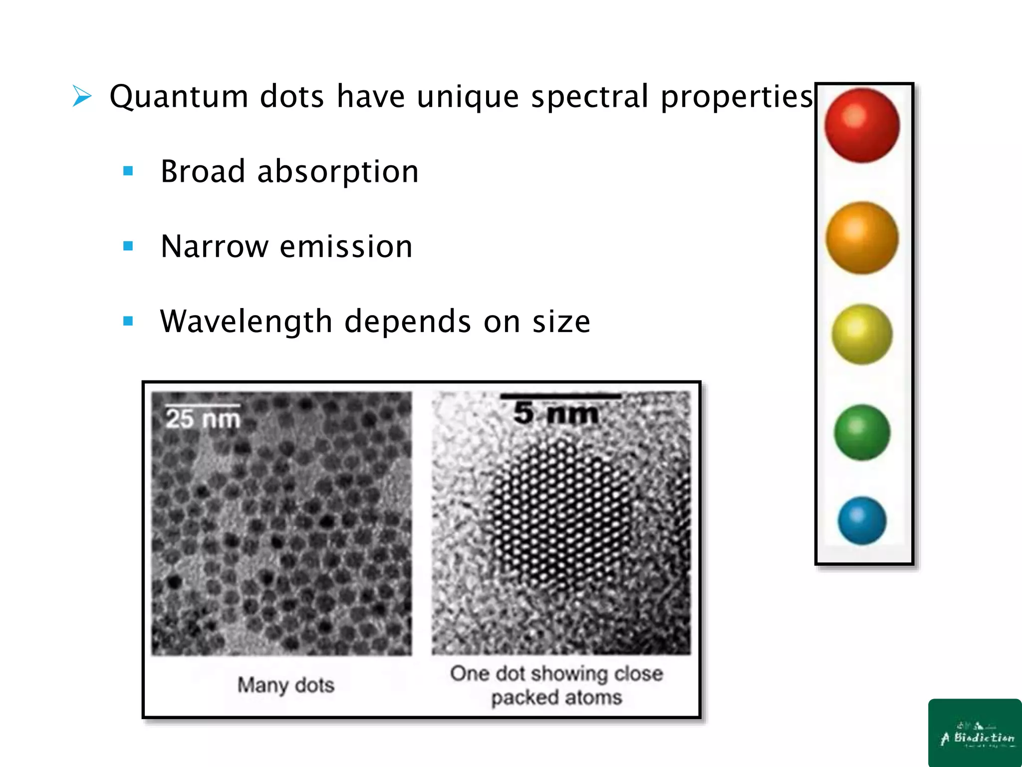 Quantum dots and its Applications | PPTX