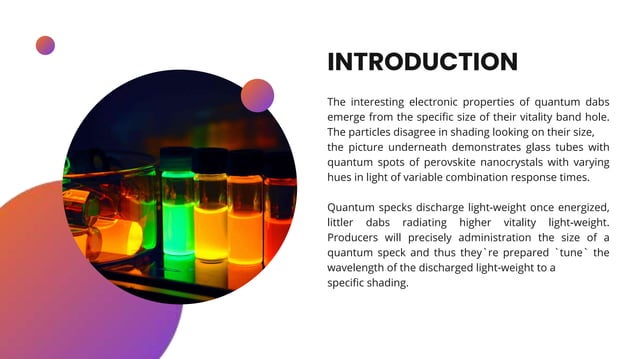 QUANTUM DOTS (QDS) | PPTX | Physics | Science