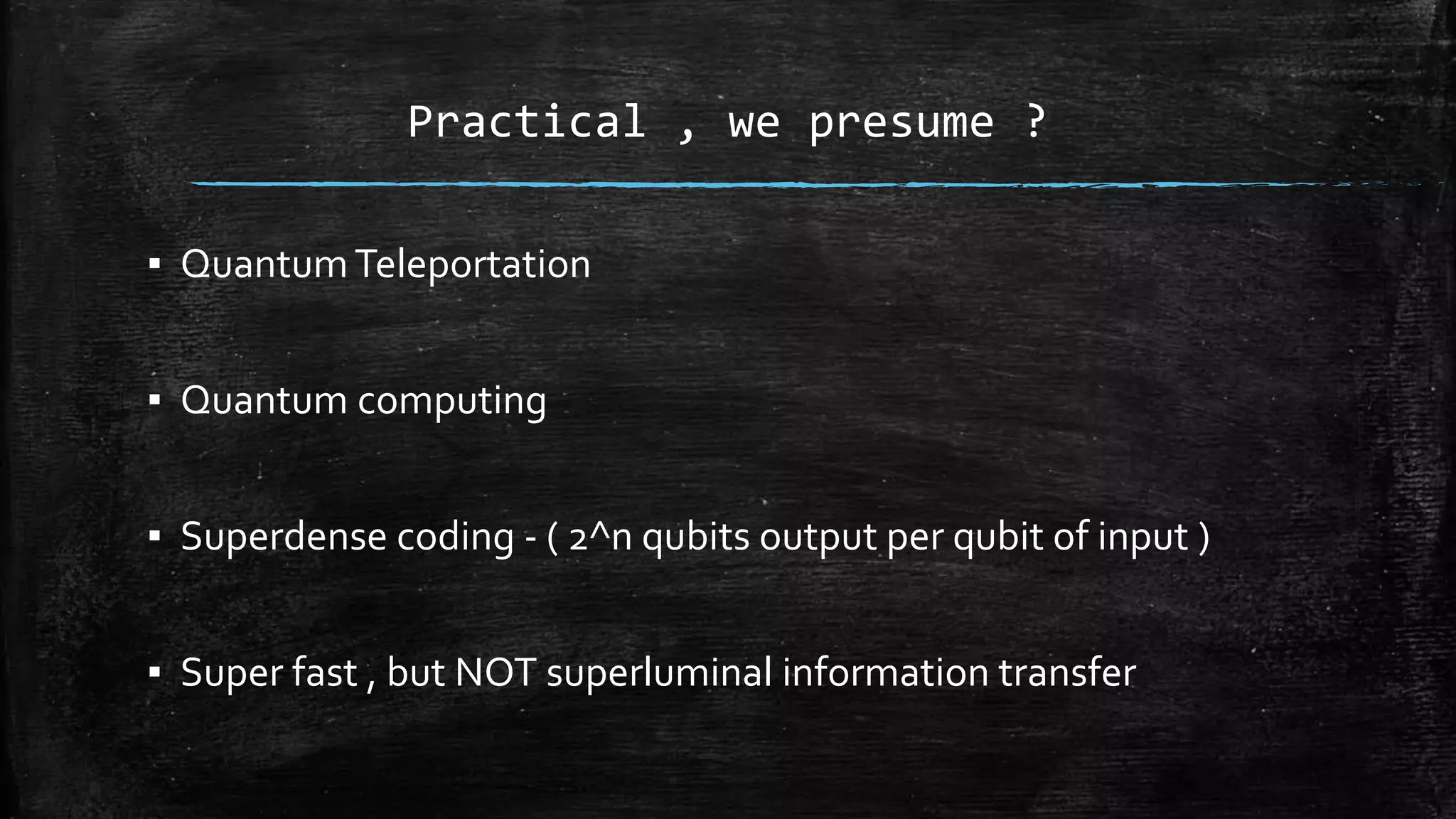 Quantum entaglement | PPTX