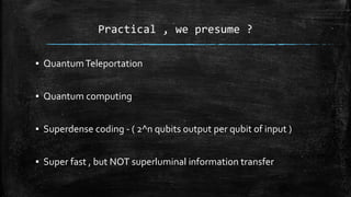 Quantum entaglement | PPTX