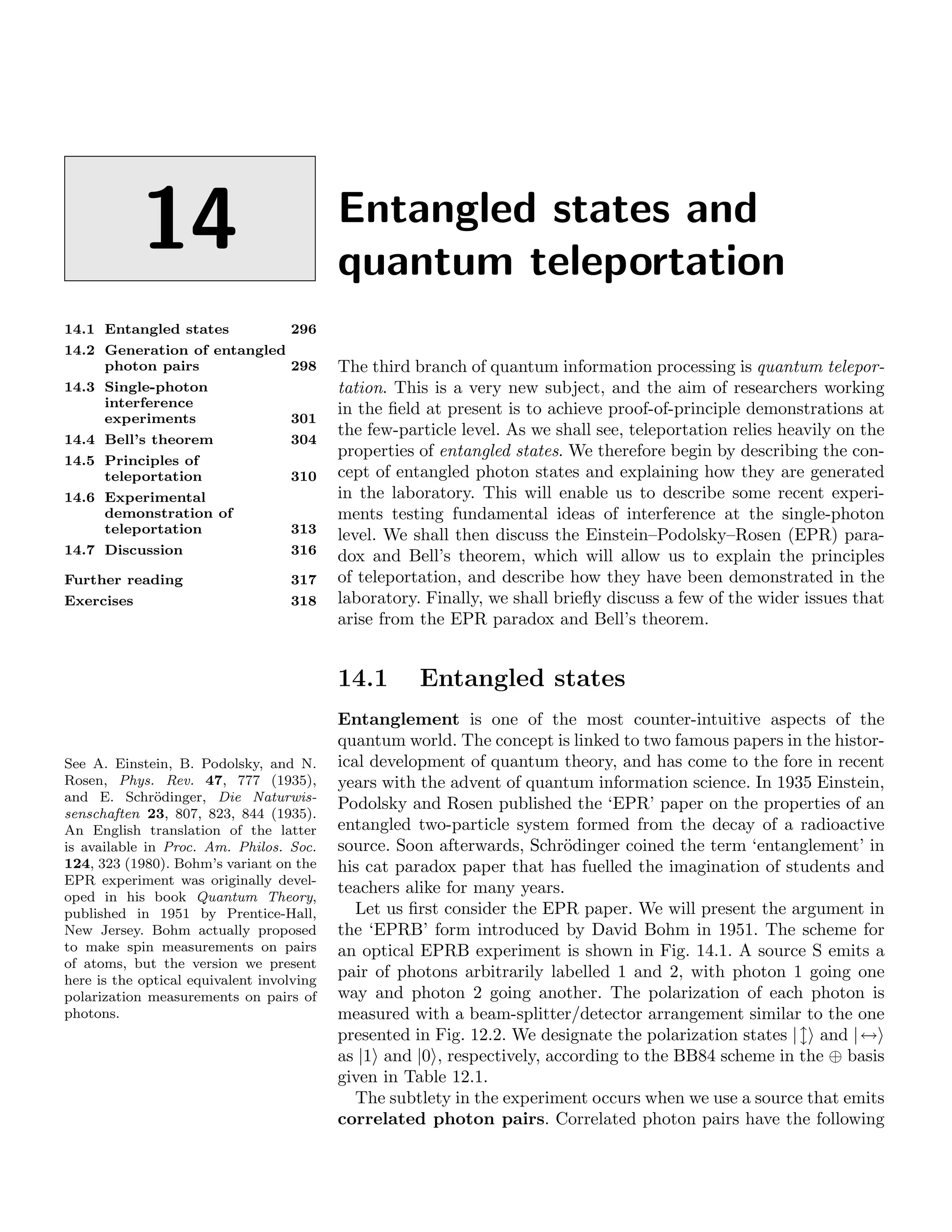 Quantum entanglement | PDF