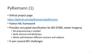 Classification of EEG P300 ERPs using Riemannian Geometry and Quantum Computing | PPTX