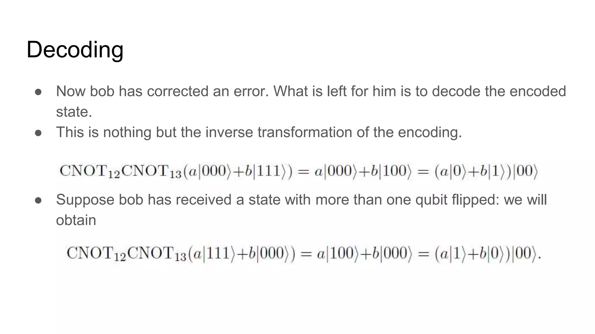 Quantum error correcting codes | PPTX