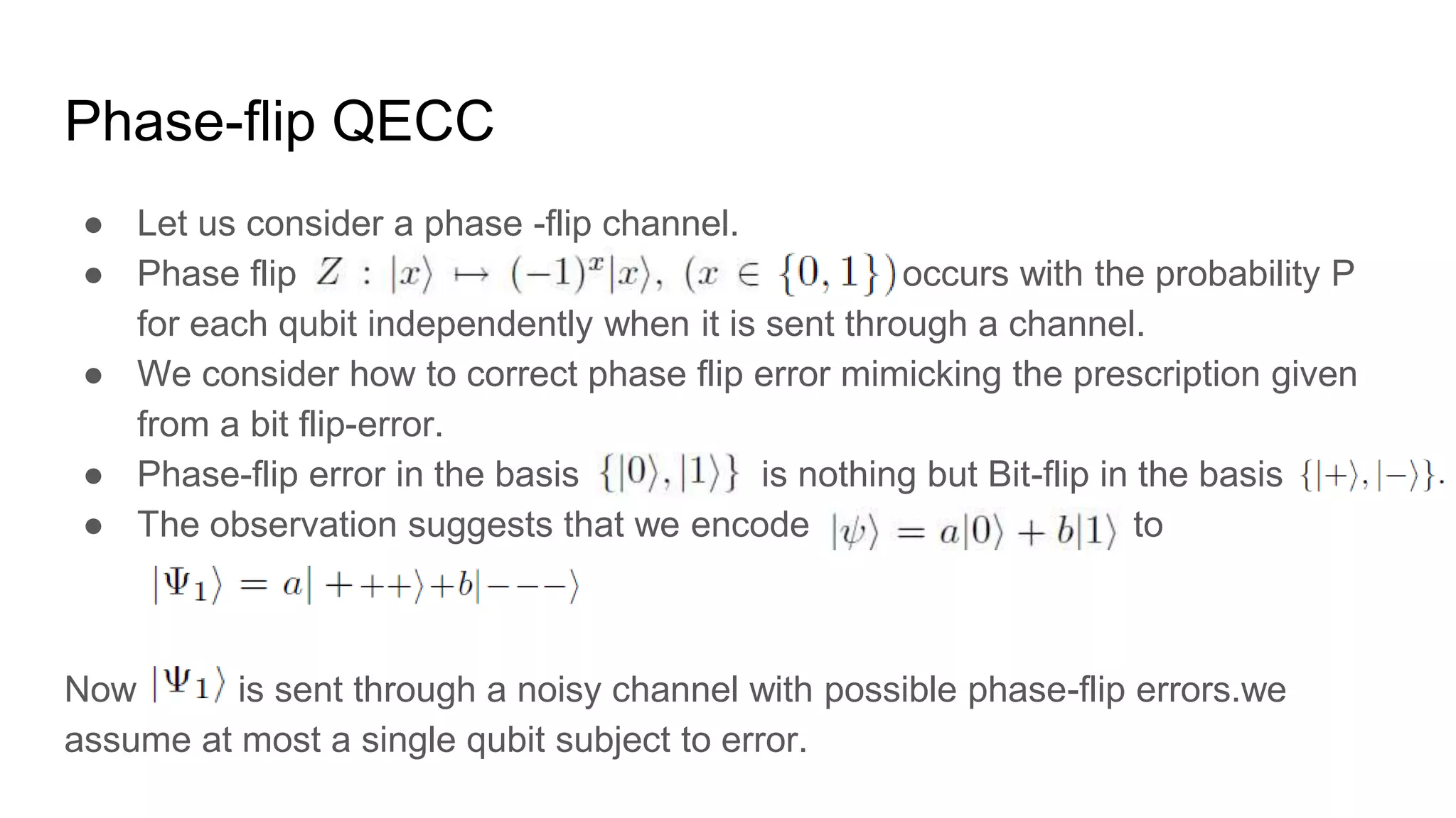 Quantum error correcting codes | PPT Quantum error correcting codes | PPT
