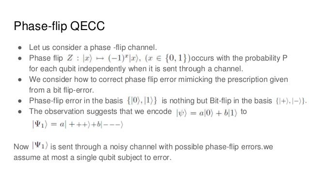 Quantum Error Correcting Codes