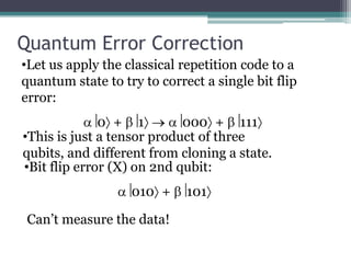 Quantum error correction | PPTX
