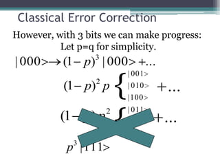 Quantum error correction | PPTX