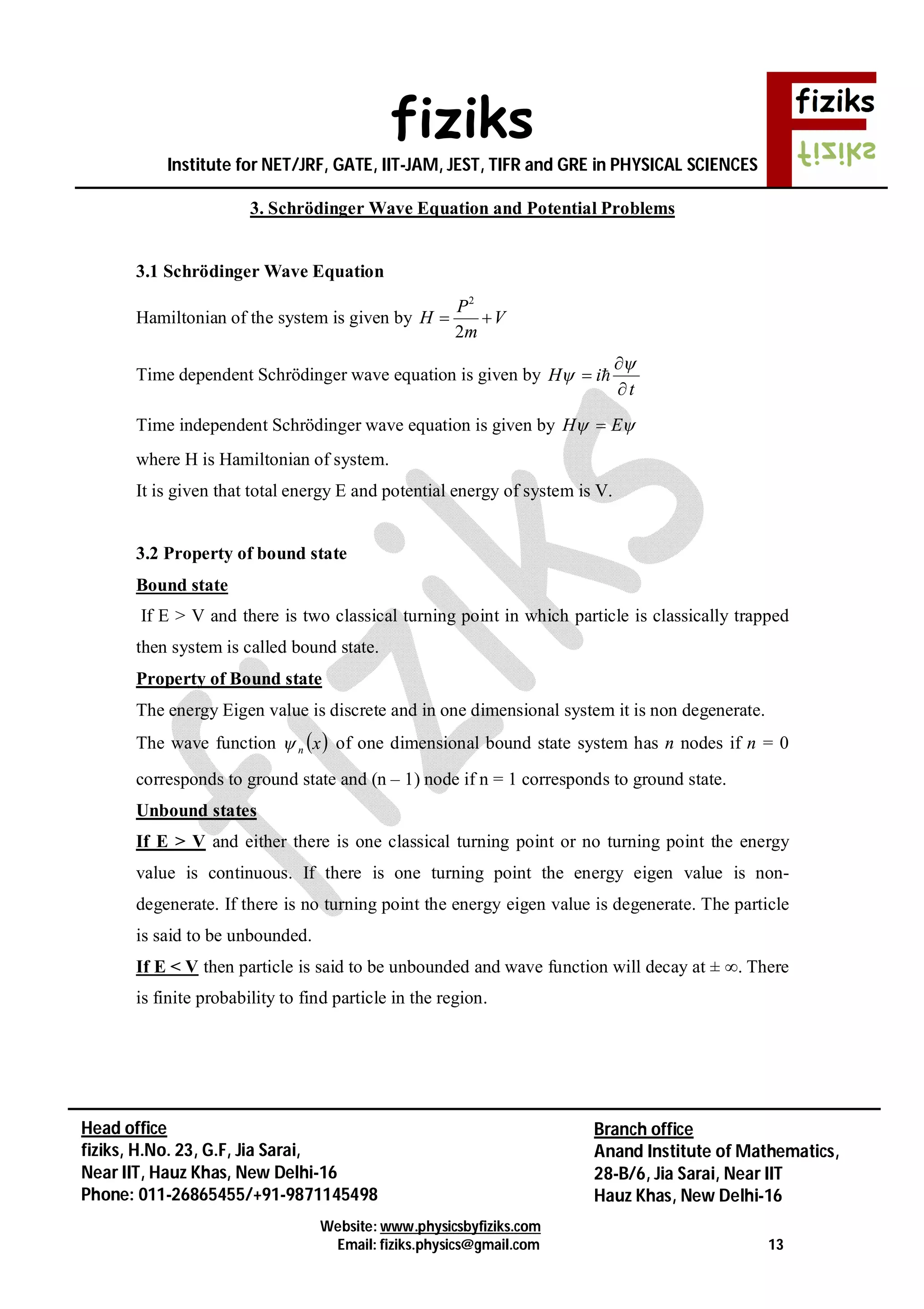 Quantum formula sheet | PDF