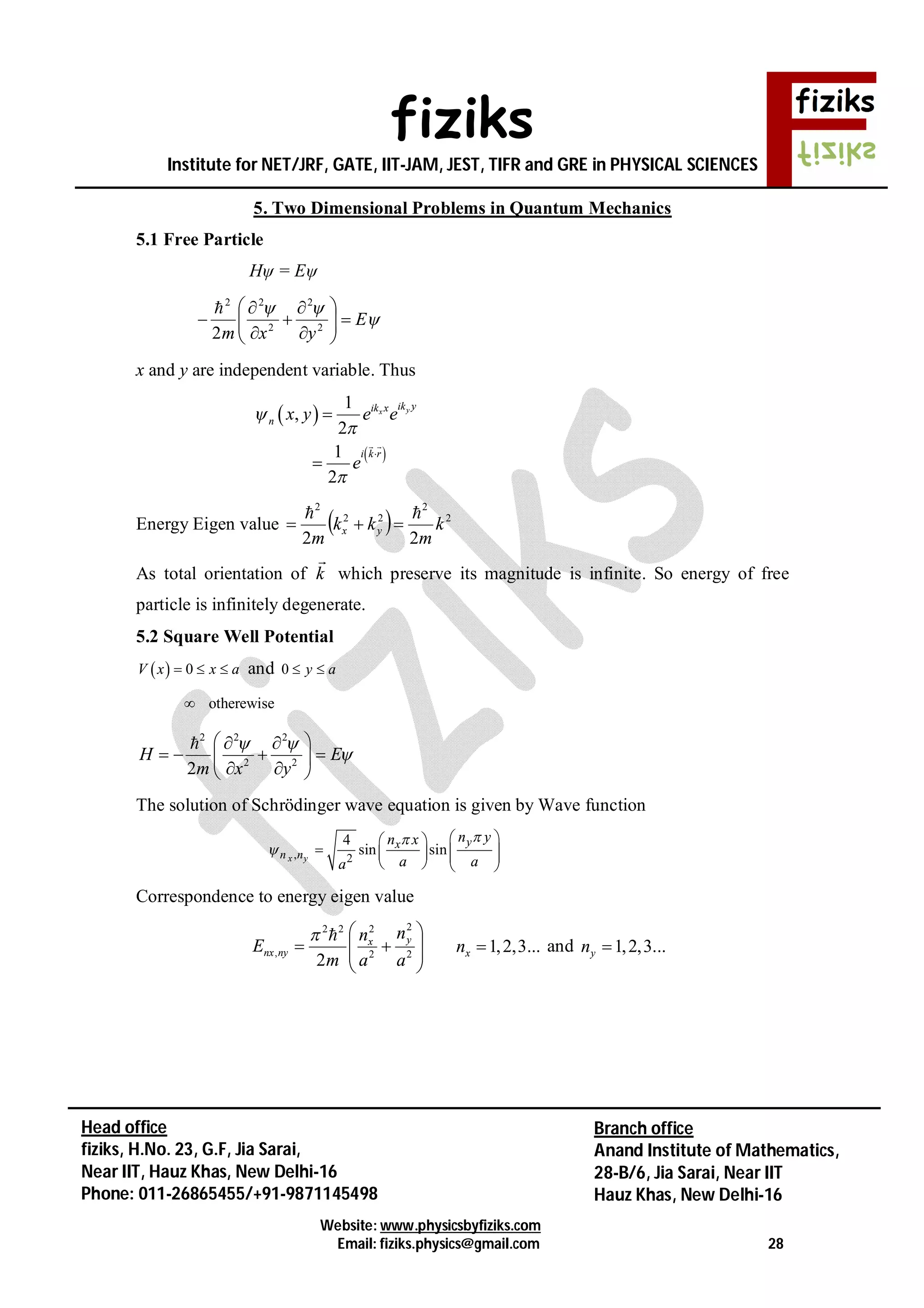 Quantum formula sheet | PDF