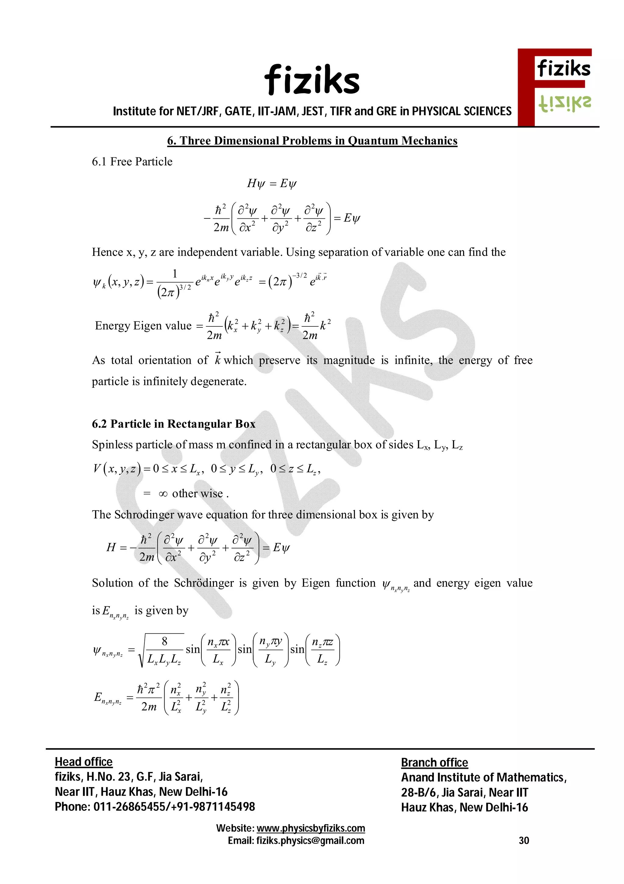 Quantum formula sheet | PDF