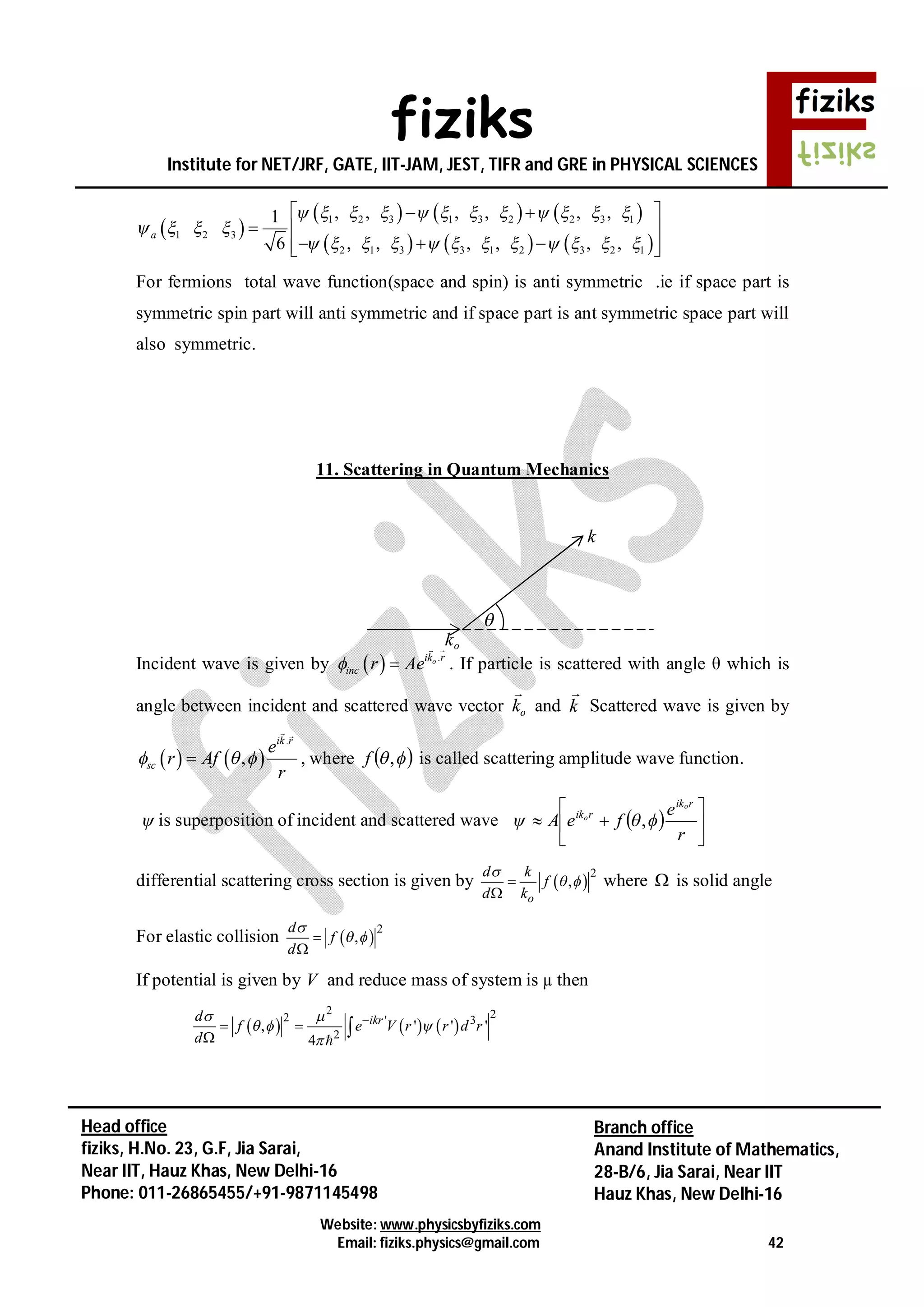 Quantum formula sheet | PDF