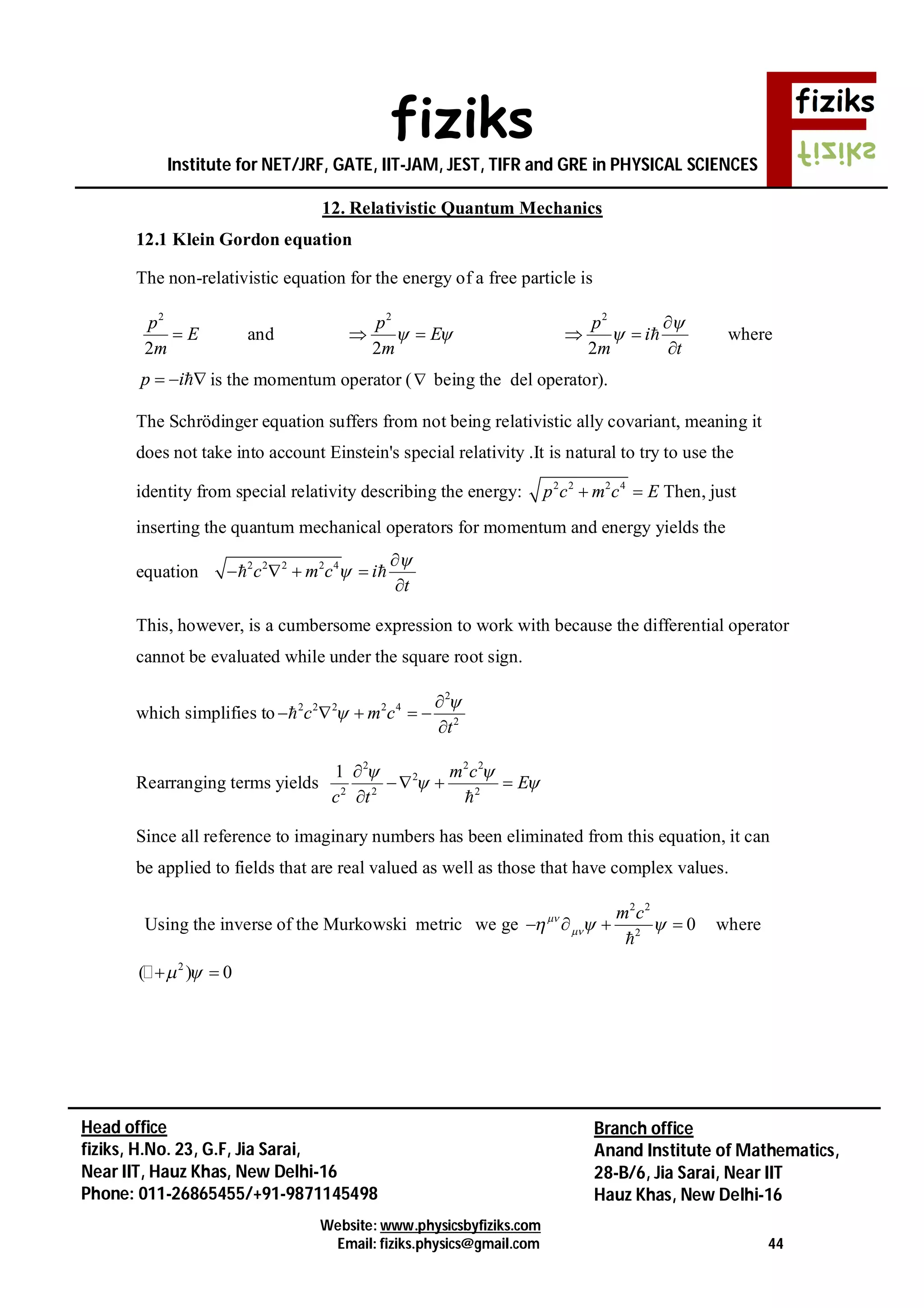 Quantum formula sheet | PDF