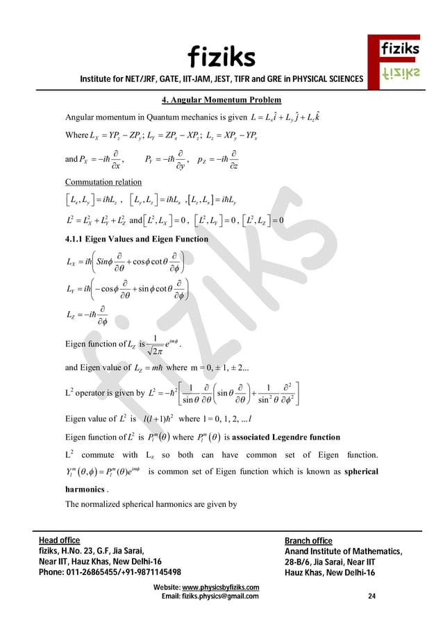 Quantum formula sheet | PDF