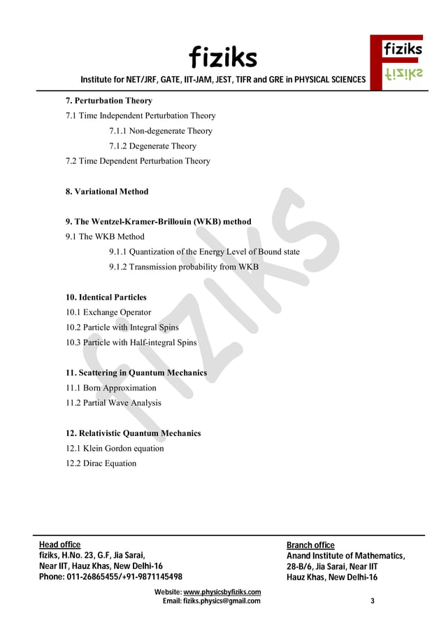 Quantum formula sheet | PDF