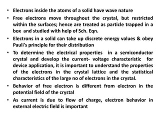 Quantum free electron theory | PDF