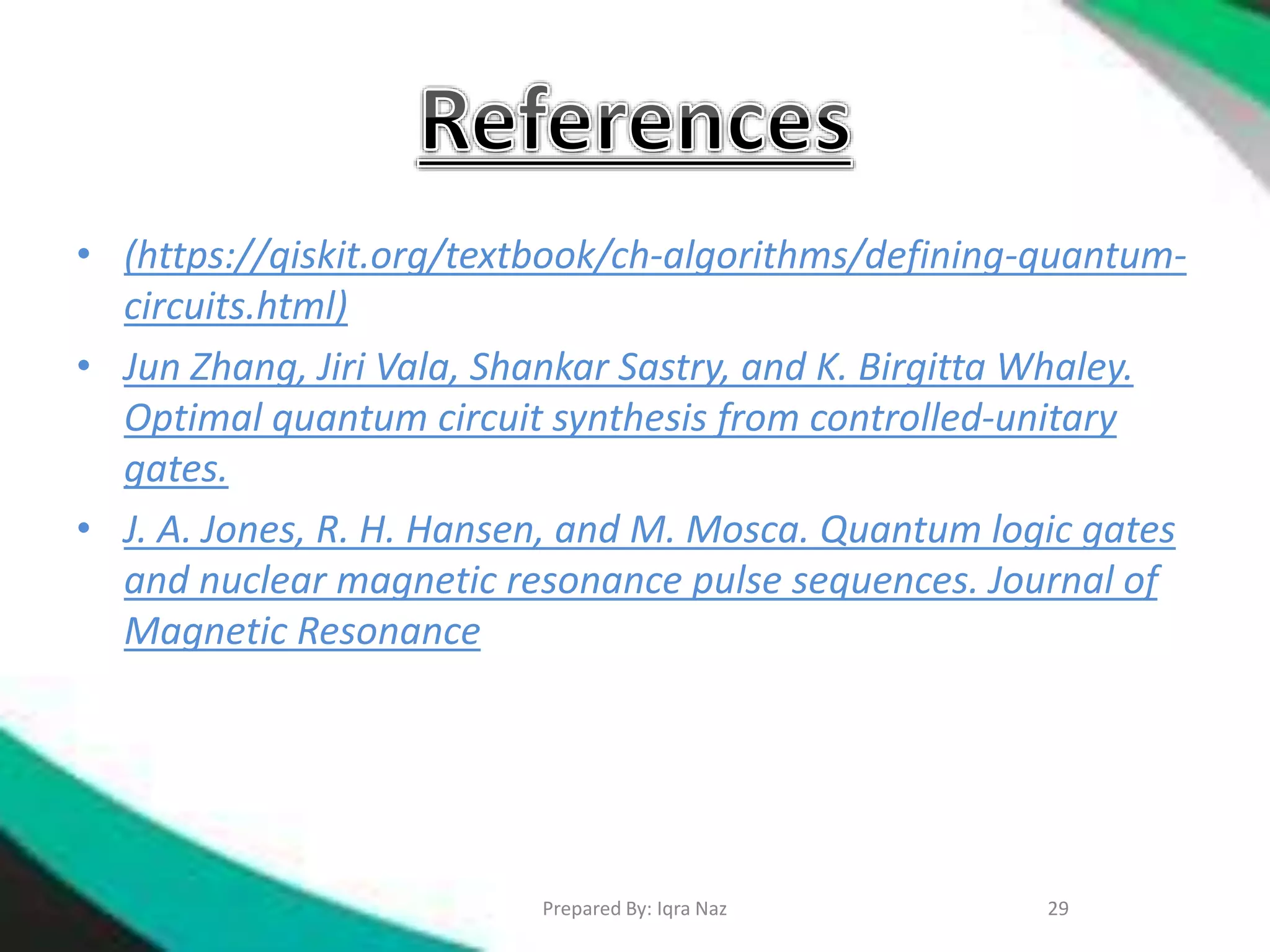 Quantum gates | PPTX