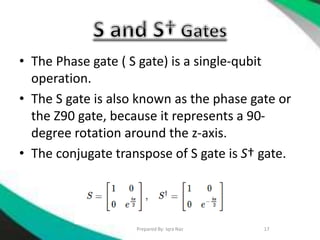Quantum gates | PPTX
