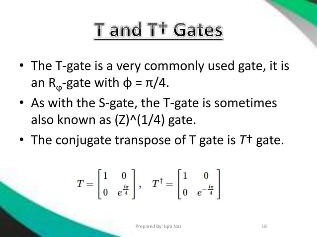 Quantum gates | PPTX