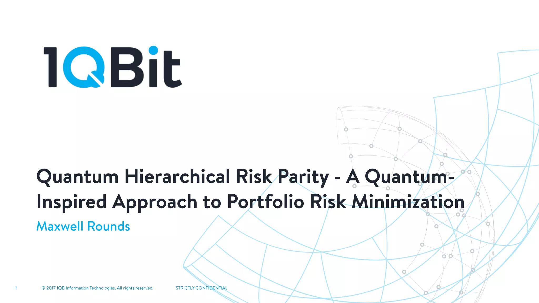 "Quantum Hierarchical Risk Parity - A Quantum-Inspired Approach to ...