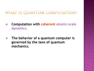 Quantum Information Technology | PPTX