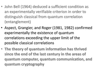 Quantum information as the information of infinite series | PPTX