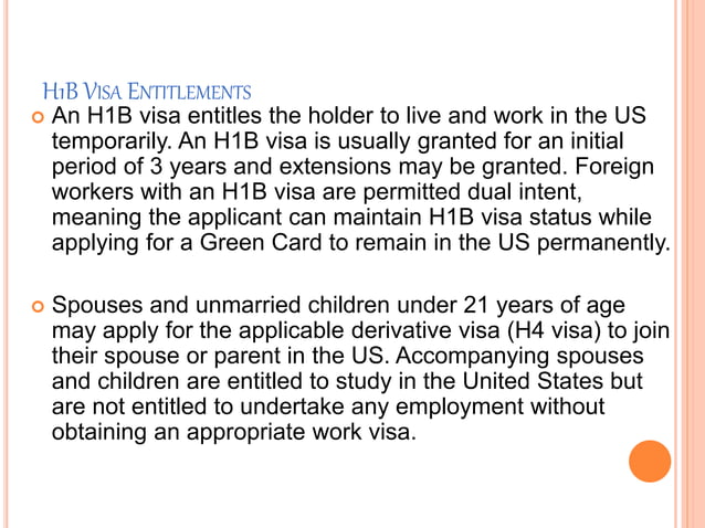 What Is USA H1B Visa ? | PPTX | Careers