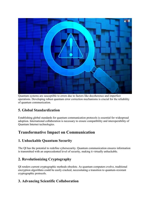 Quantum Internet: Everything You Need To Know | Enterprise Wired | PDF