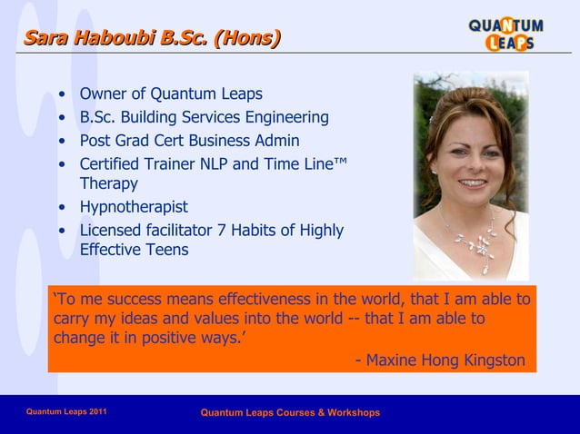 Quantum Leaps Introduction | PPT