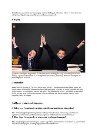 Quantum Learning: Revolutionizing Education for the Future | PDF ...