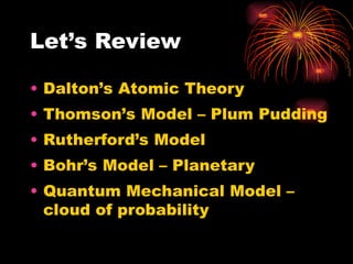 Quantum Mechanical Model of the Atom presentation | PPT