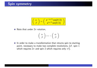 Quantum mechanical spin | PDF