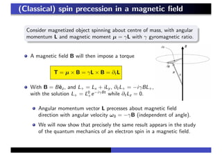 Quantum mechanical spin | PDF