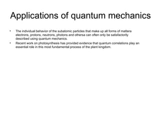 Quantum mechanics | PPT
