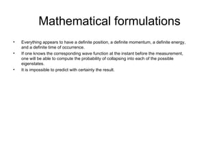 Quantum mechanics | PPT