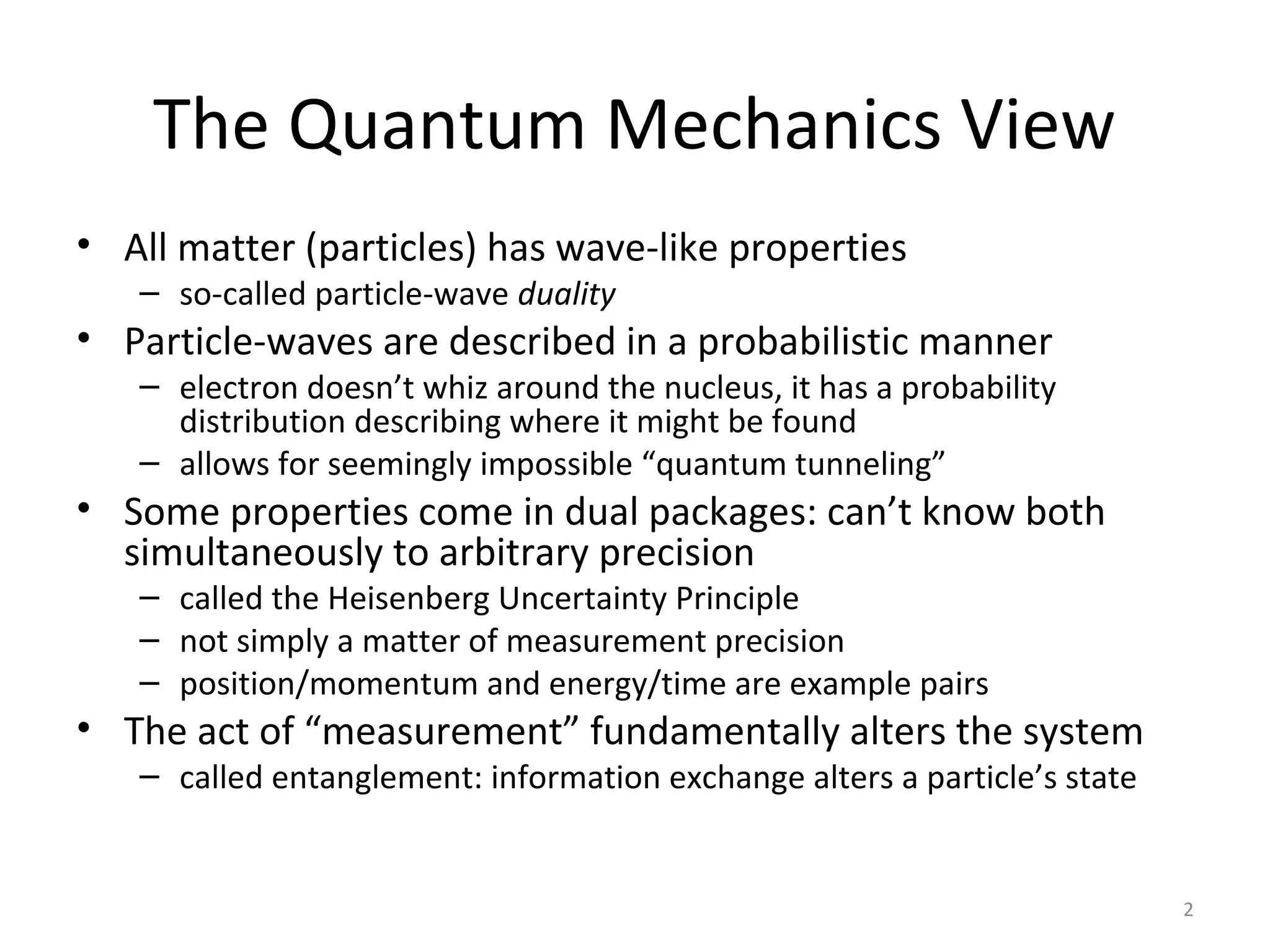 Quantum mechanics a brief | PPT