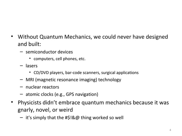 Quantum mechanics a brief | PPT