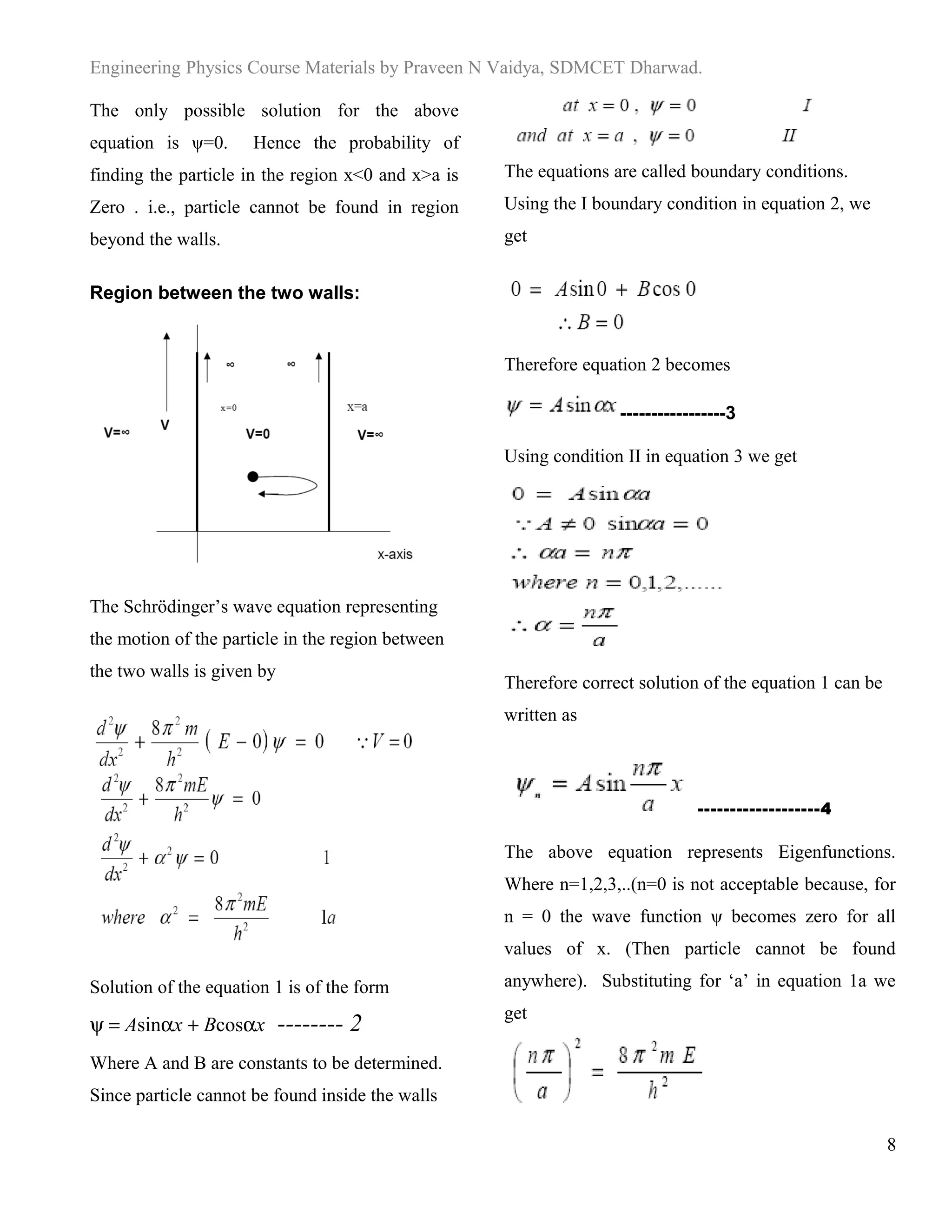 Quantum mechanics for Engineering Students | DOC