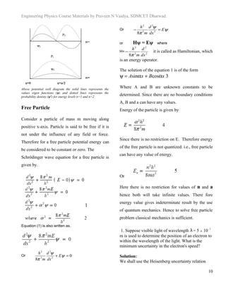 Quantum mechanics for Engineering Students | DOC