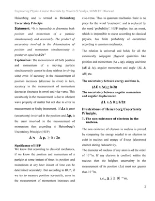 Quantum mechanics for Engineering Students | DOC