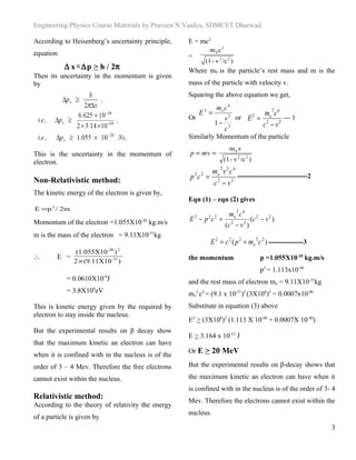 Quantum mechanics for Engineering Students | DOC