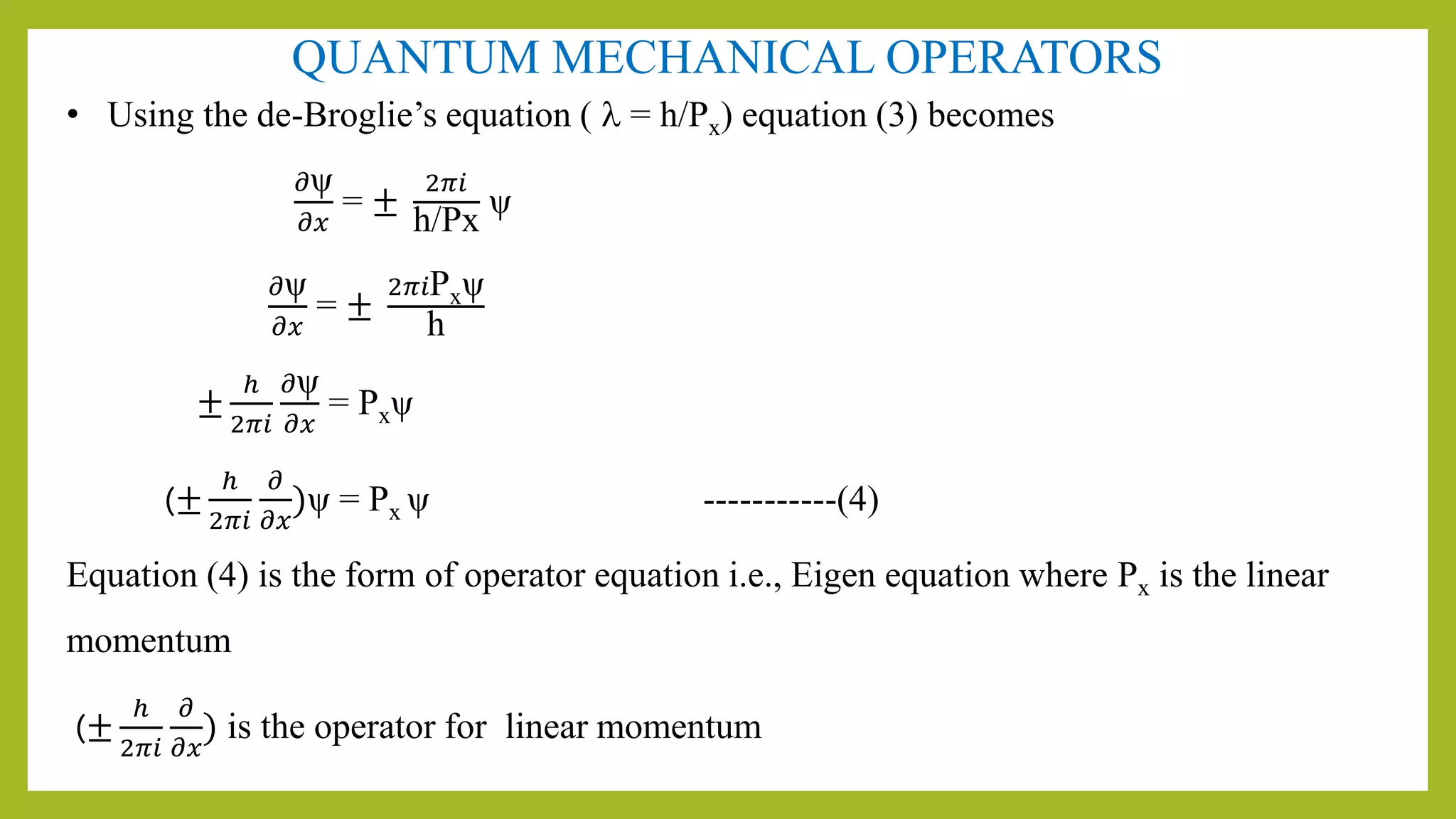 Quantum mechanics I | PPTX