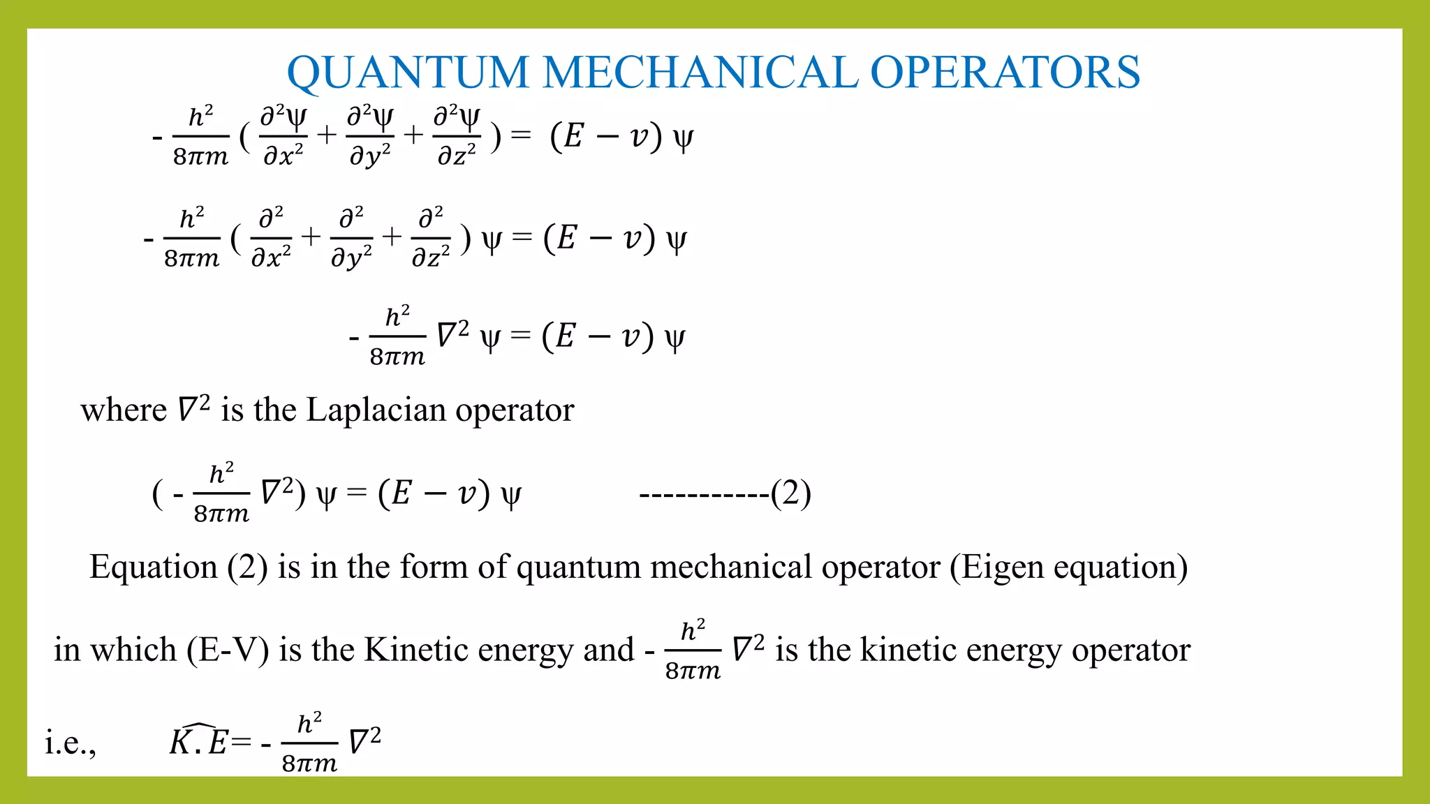 Quantum mechanics I | PPTX
