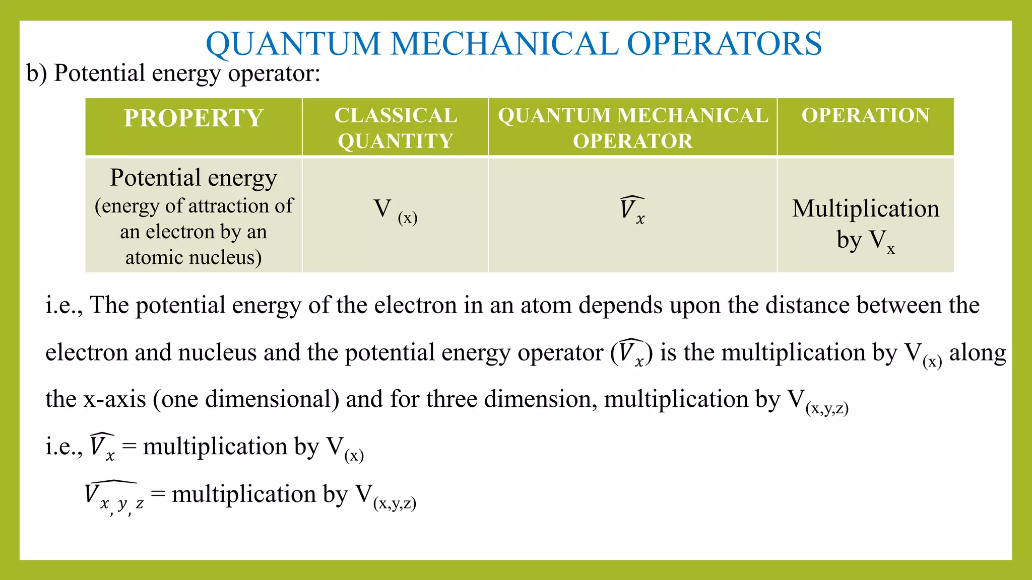 Quantum mechanics I | PPTX