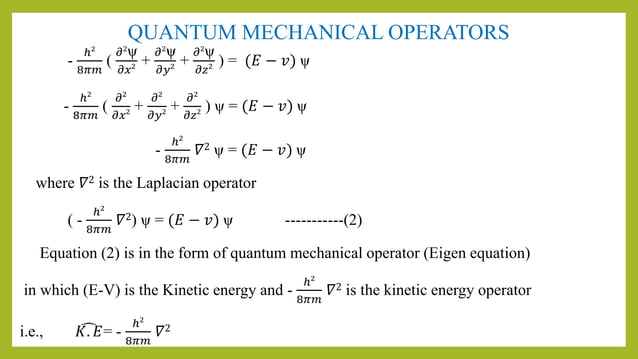 Quantum mechanics I | PPTX | Chemistry | Science