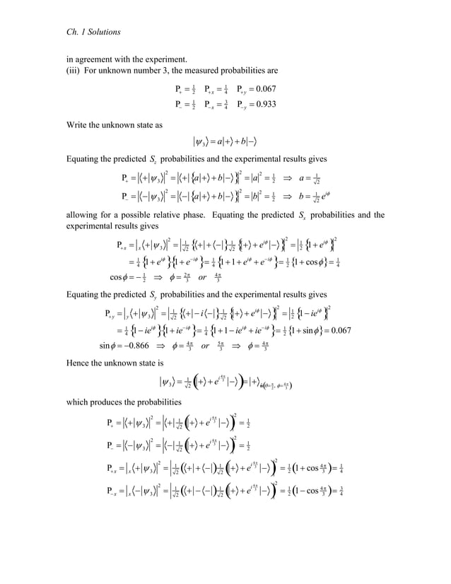 Quantum mechanics 1st edition mc intyre solutions manual | PDF