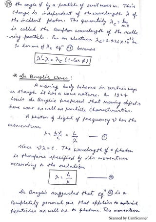 Quantum Mechanics_Handwritten notes.pdf | Free Download
