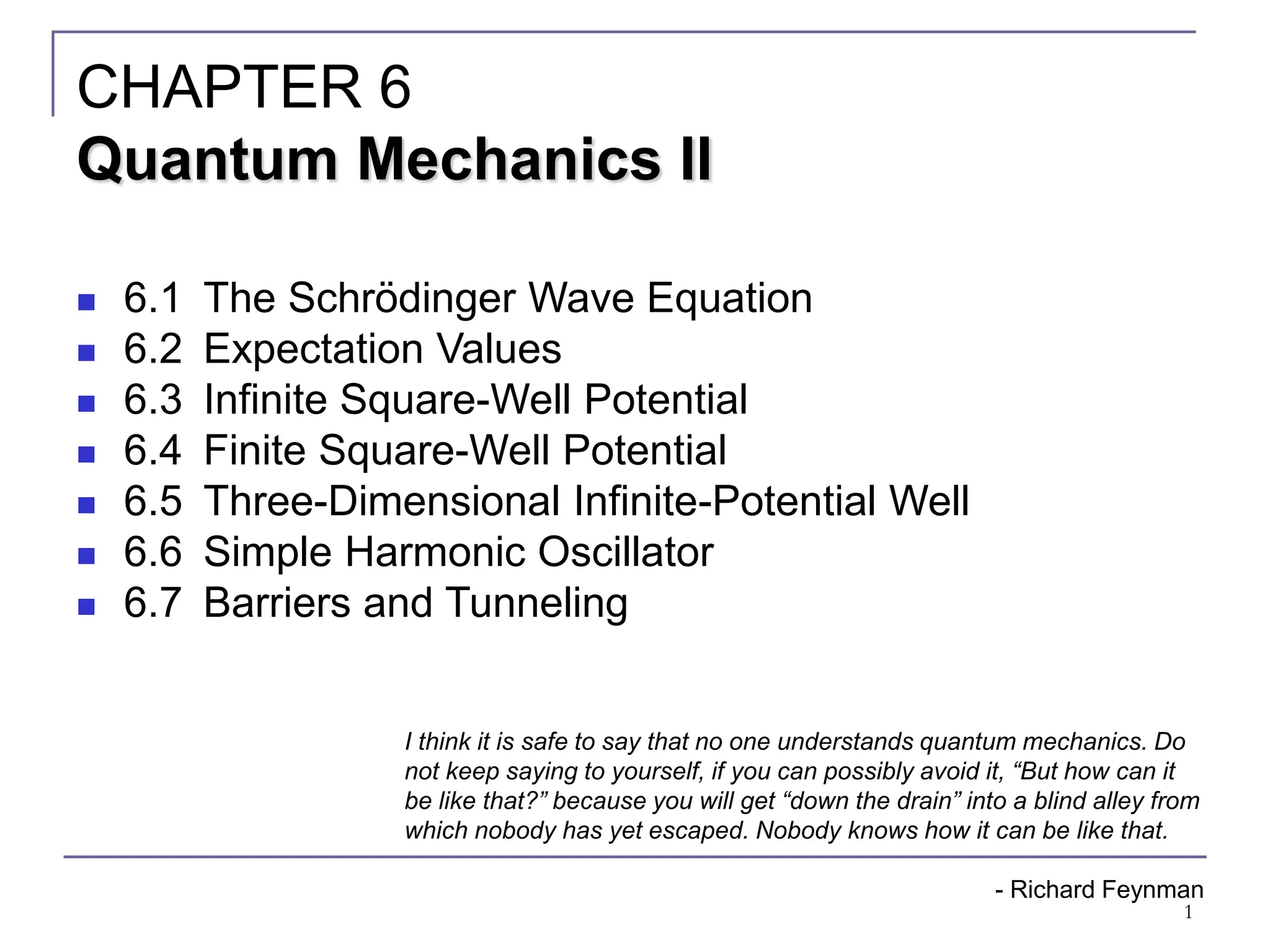 Quantum Mechanics II.ppt