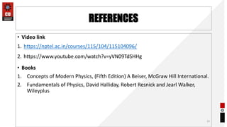 Quantum Mechanics PPT Chandigarh University | PPT