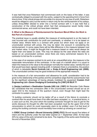 Quantum Meruit | PDF