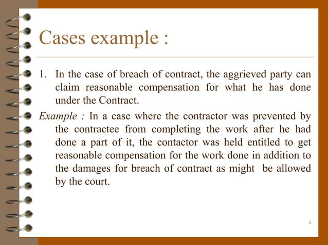 Quantum meruit for BBA students | PPTX | Law
